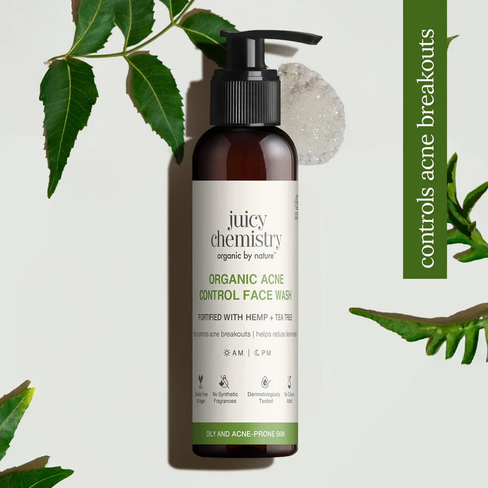 Face Wash for Acne-Prone Skin | Hemp, Tea-Tree, Neem | Juicy Chemistry ...